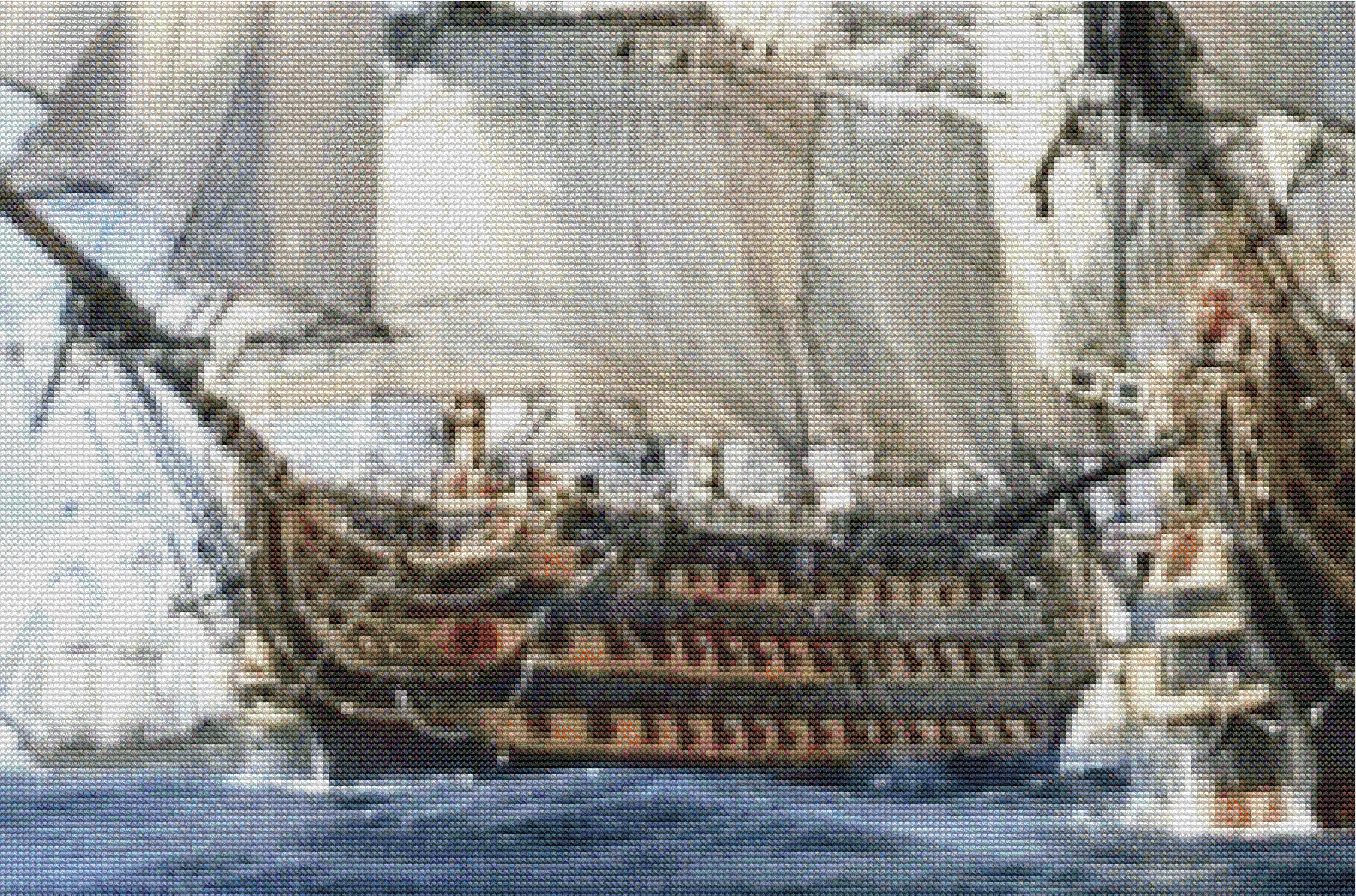 Armada (700x477 Stitches), Dmc Cross Stitch Pattern, Pdf/xsd - Etsy