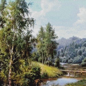 Wooden Bridge (500x298 Stitches), Dmc Cross Stitch Pattern, Pdf/xsd - Etsy