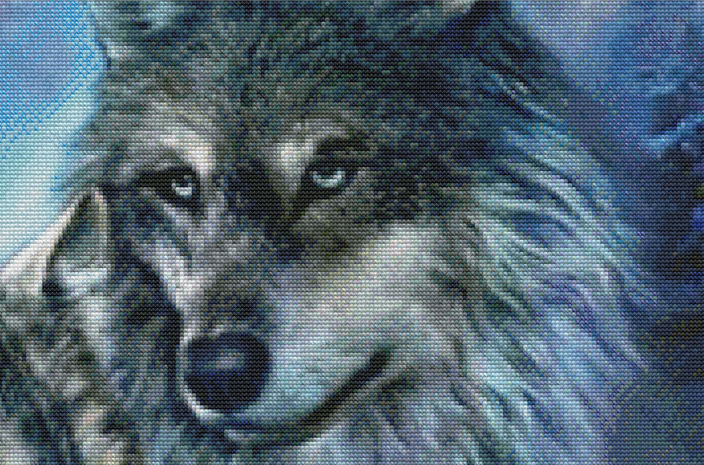Pair of Wolves (400x548 Stitches), DMC Cross Stitch Pattern, Pdf/xsd - Etsy