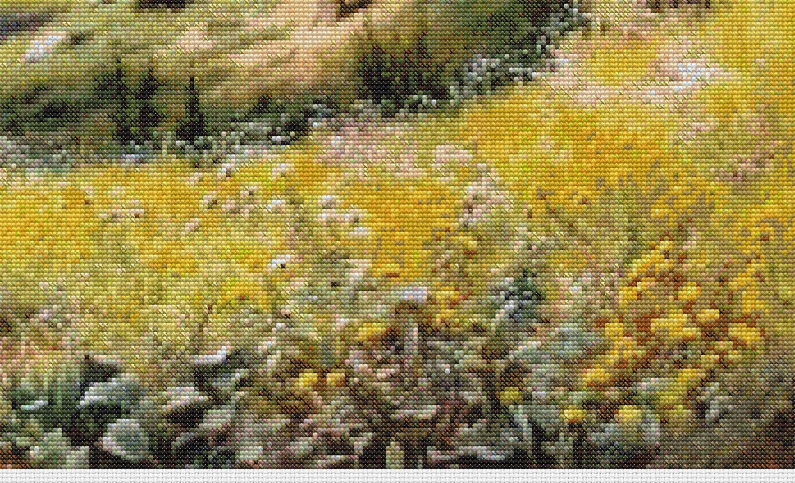 Wooden Bridge (500x298 Stitches), Dmc Cross Stitch Pattern, Pdf/xsd - Etsy