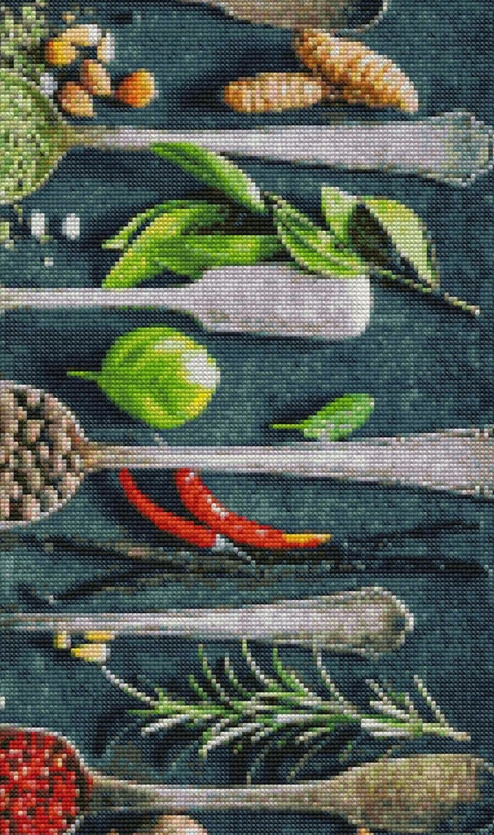 Spices (300x463 Stitches), DMC Cross Stitch Pattern, Pdf/xsd - Etsy