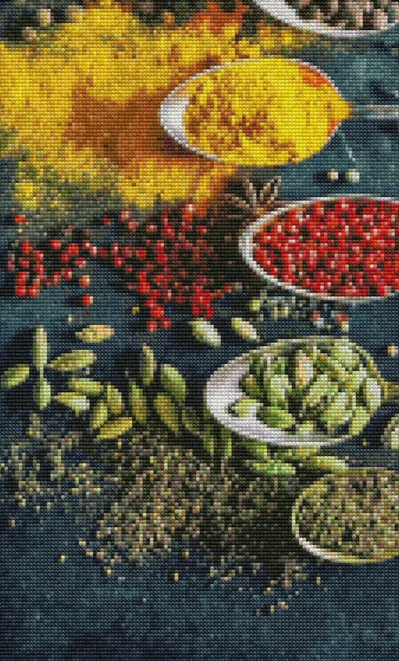 Spices (300x463 Stitches), DMC Cross Stitch Pattern, Pdf/xsd - Etsy