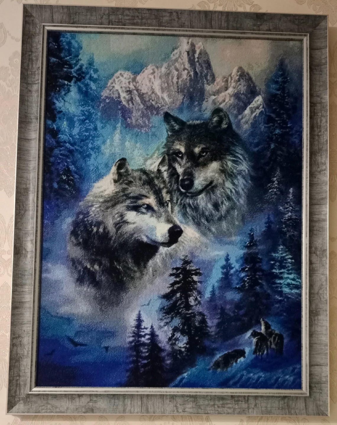 Pair of Wolves (400x548 Stitches), DMC Cross Stitch Pattern, Pdf/xsd - Etsy