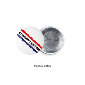 Custom Cowboy Sash Button – Personalized Western Name Badge - Etsy