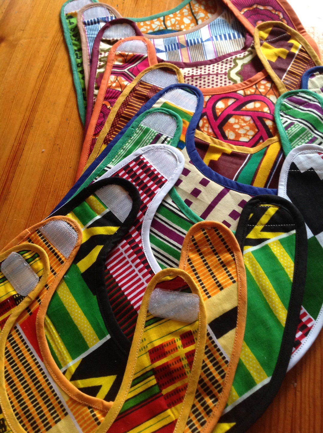 African Kente Ankara Cotton Print Baby's Bib With Grip Fastening - Etsy