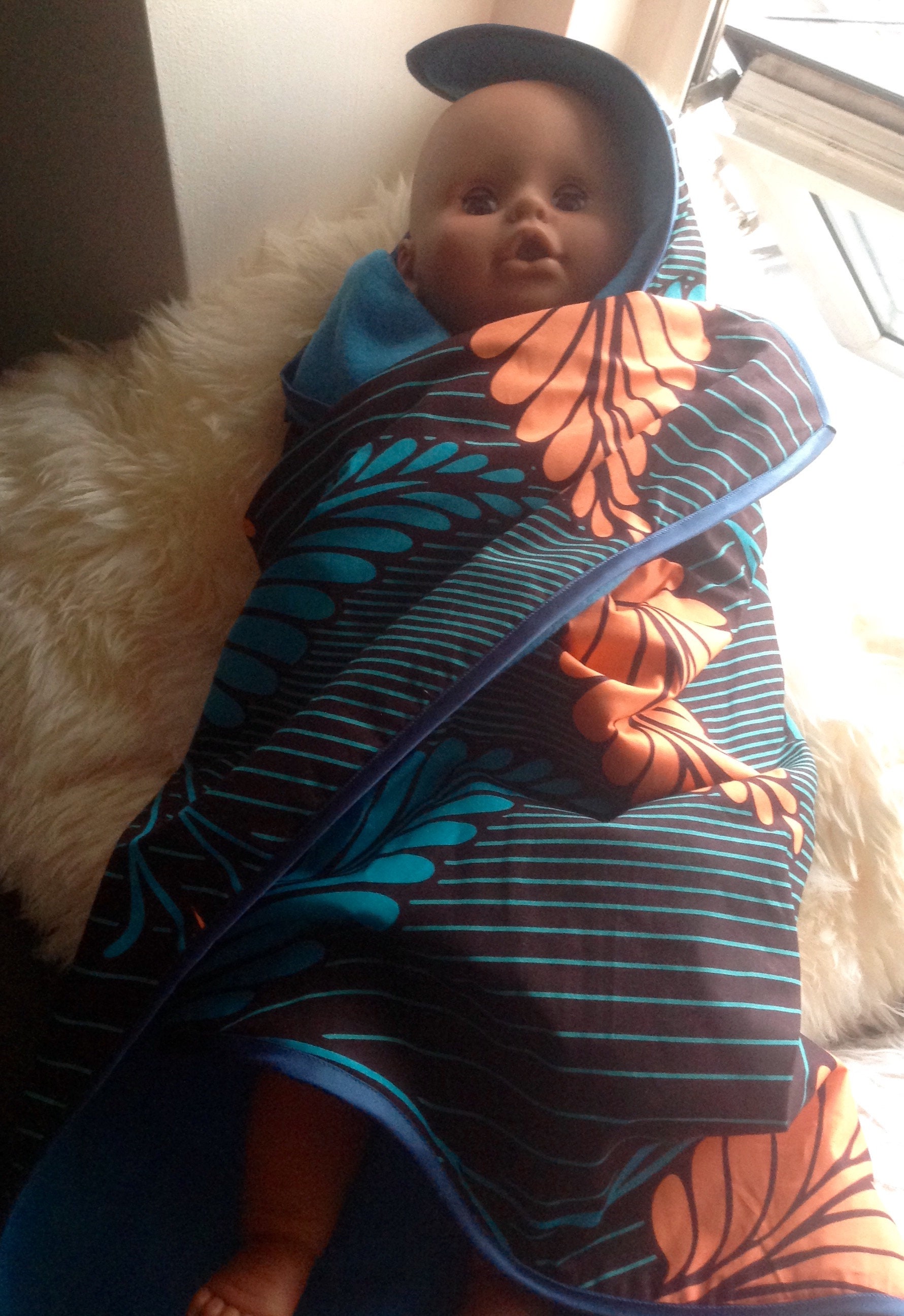 Baby cot Pram crib African Ankara blanket throw | Etsy