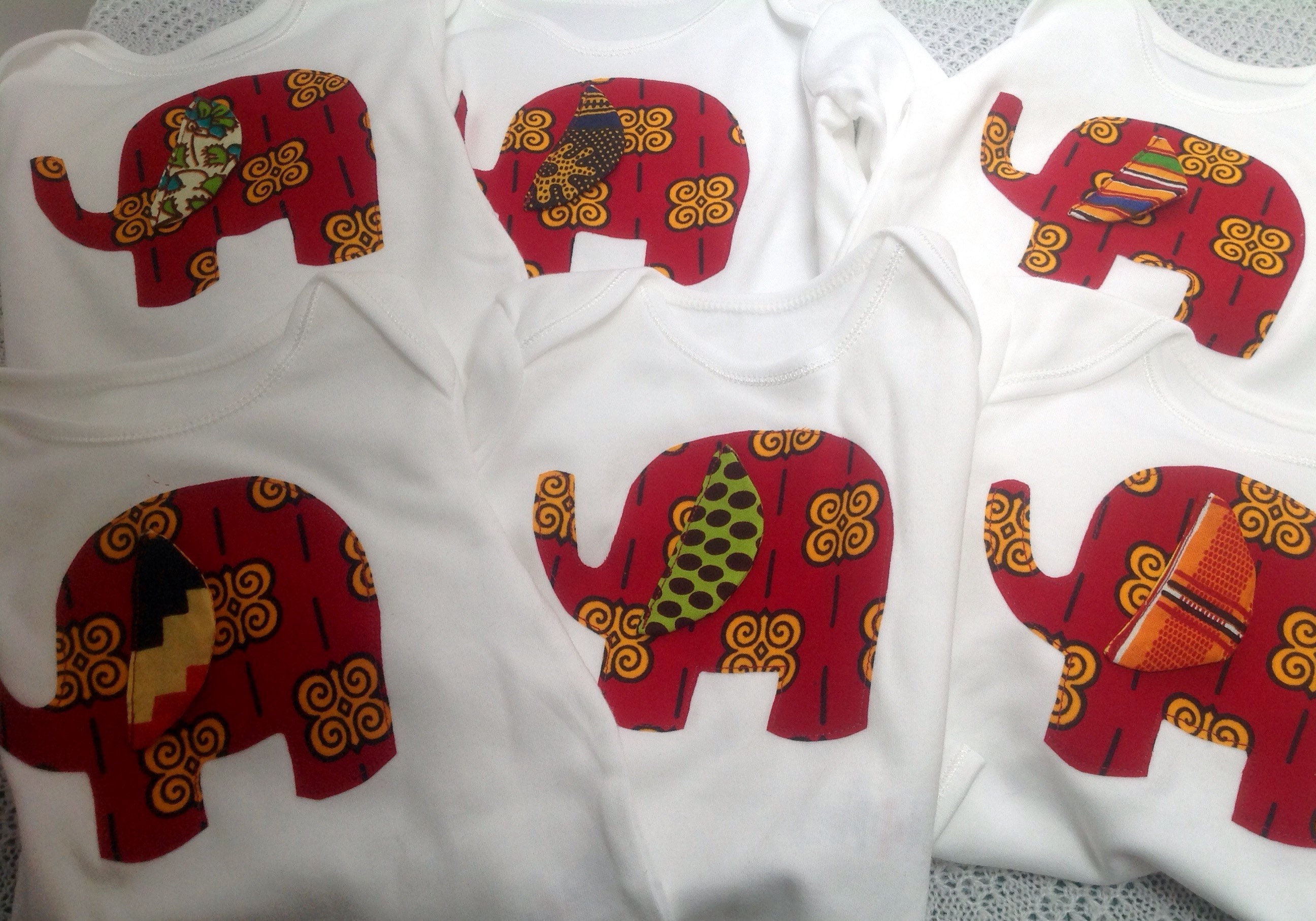 Baby Ankara Adinkra African Elephant Long Sleeves Vest | Etsy UK