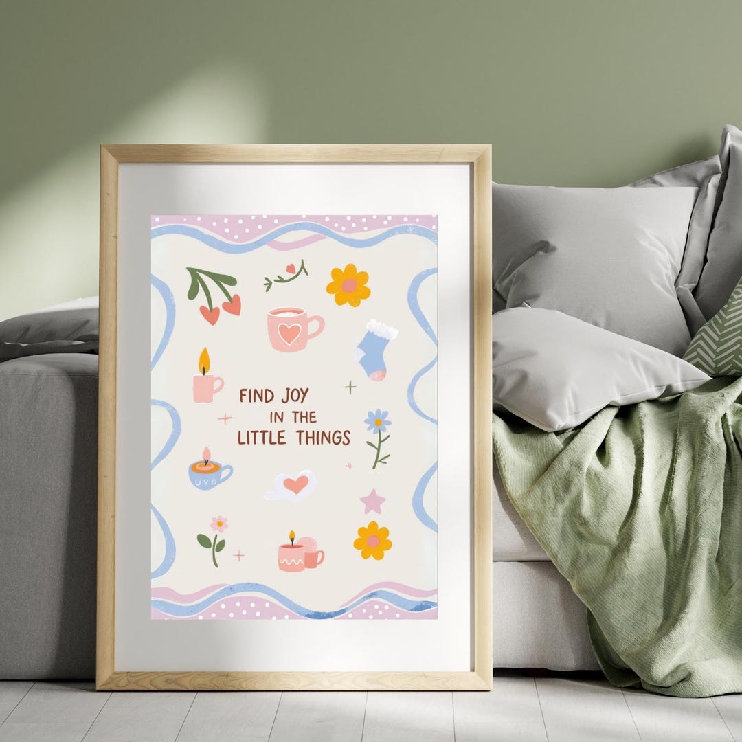 Find Joy in the Little Things Printable Poster - Digital Download ...