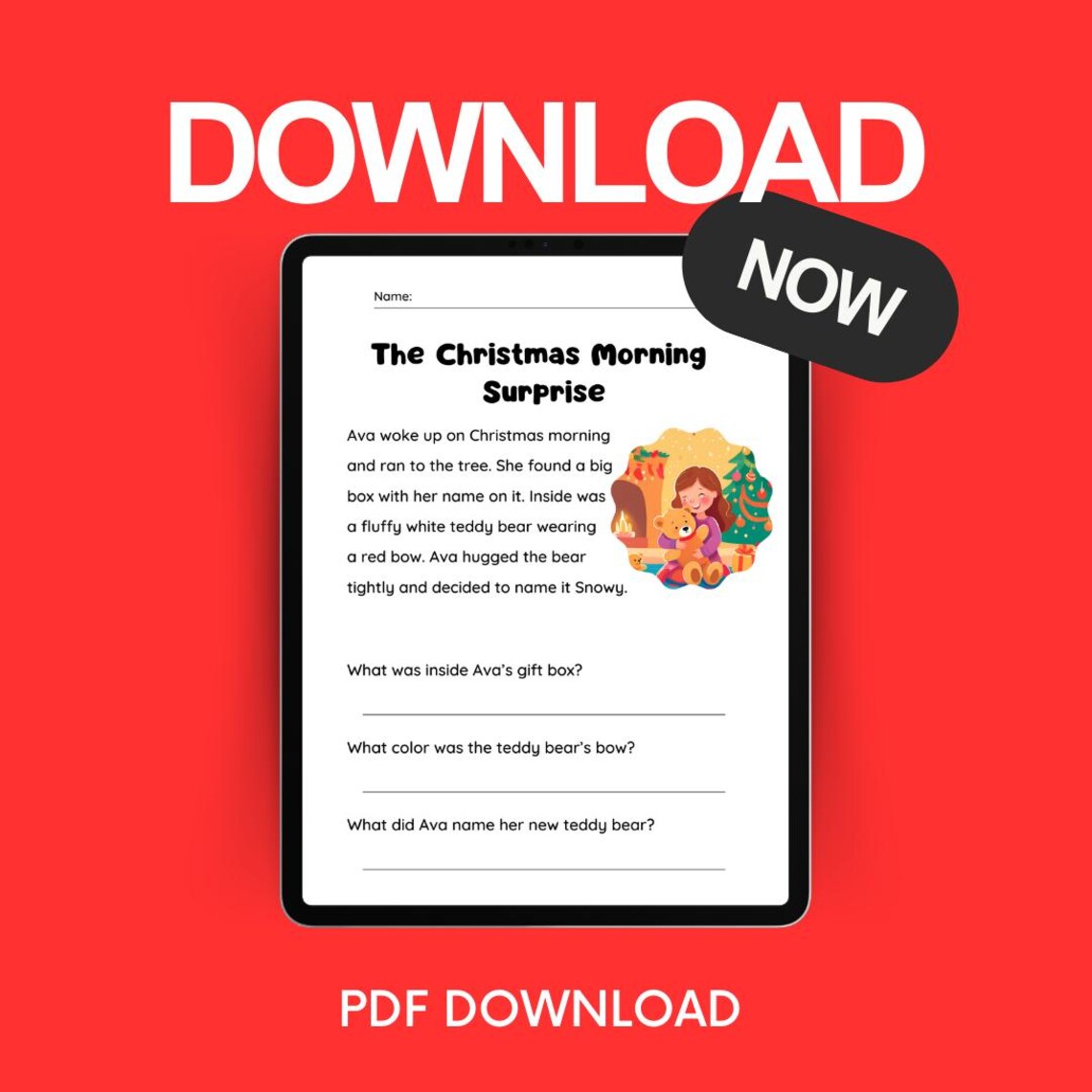 Christmas Reading Comprehension Passages for Kids – 10 Fun ...