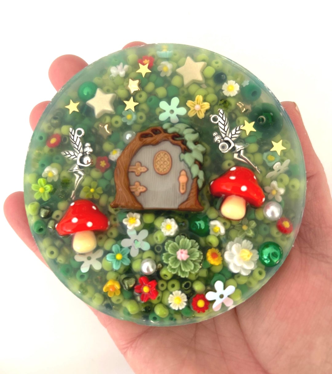 Fairy Garden Silicone Fidget Toy, Anxiety Relief, Skin Picking Pad - Etsy