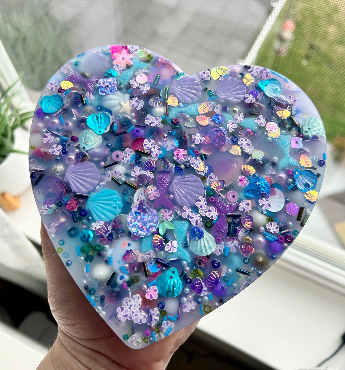MERMAID Heart Silicone Picky Pad: Fidget Toy for Stress & Anxiety ...
