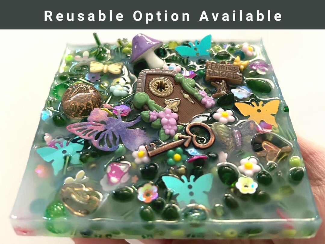 FAIRY GARDEN Silicone Fidget Picky Pad: Anxiety Stress Relief - Etsy