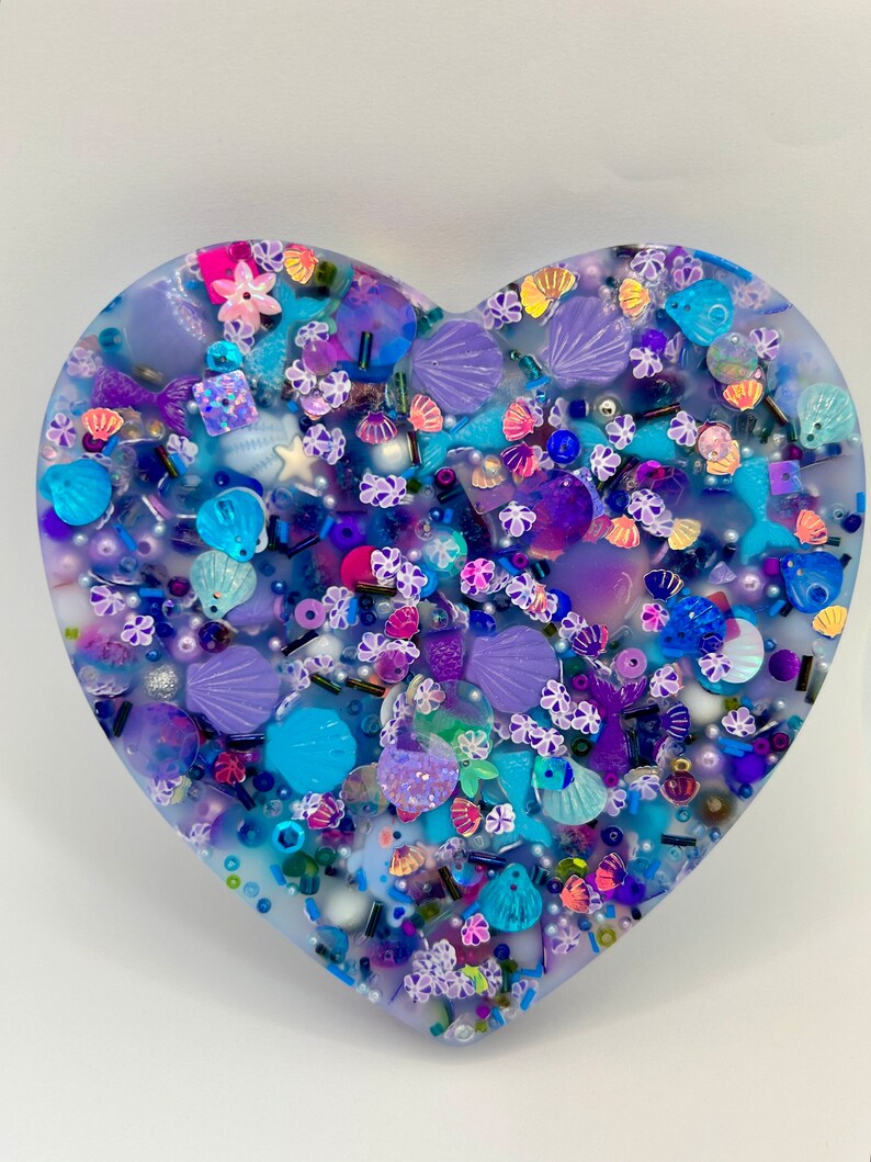 MERMAID Heart Silicone Picky Pad: Fidget Toy for Stress & Anxiety ...