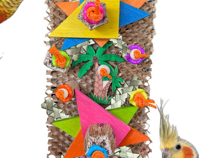 Palm Paradise| 1/2 in Thick Balsa Base. Ideal for Tiny to Small Birds ...