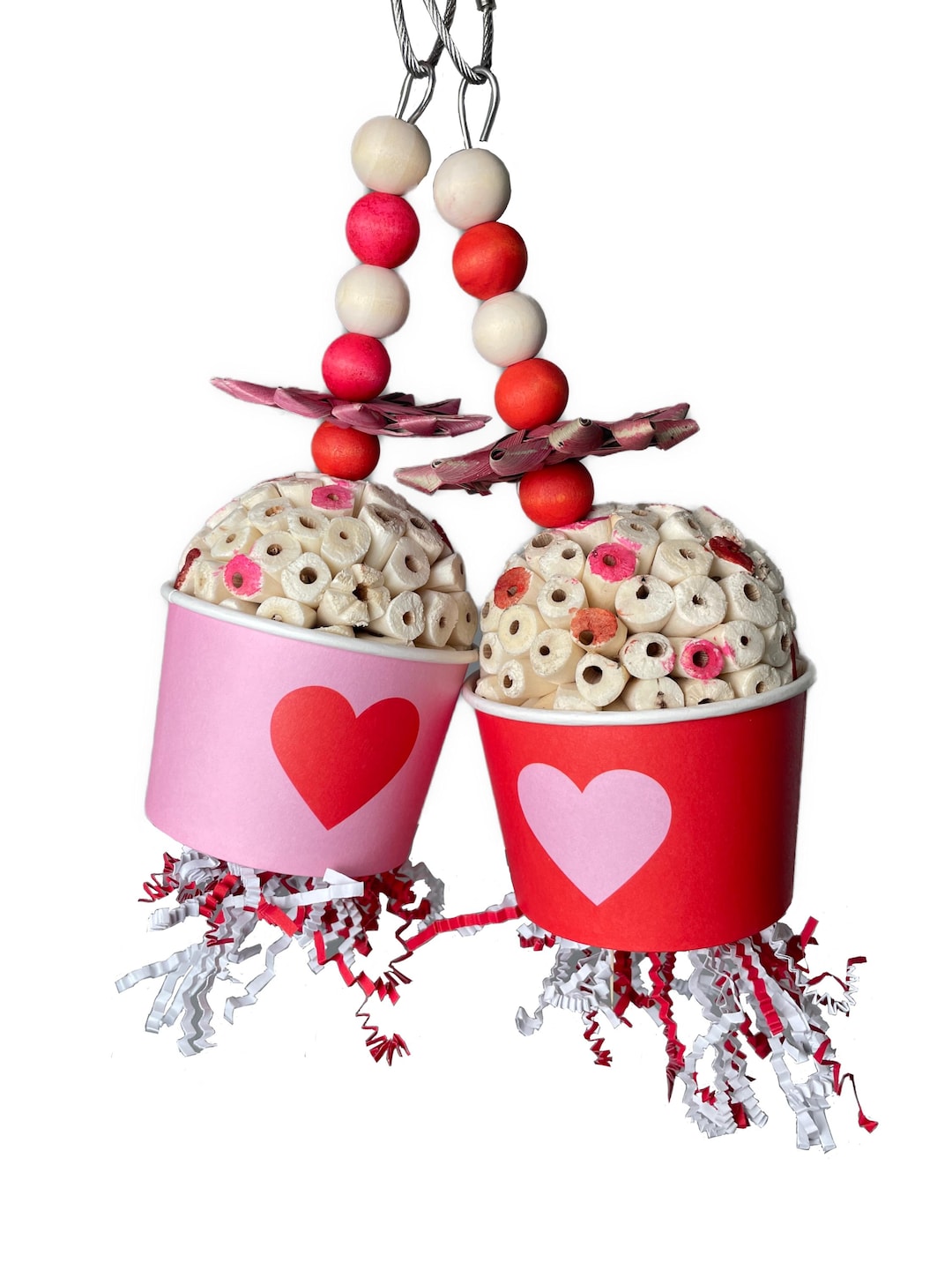 Cupid Cup Valentines | Sola Toy for Small Birds Cockatiels Conures ...