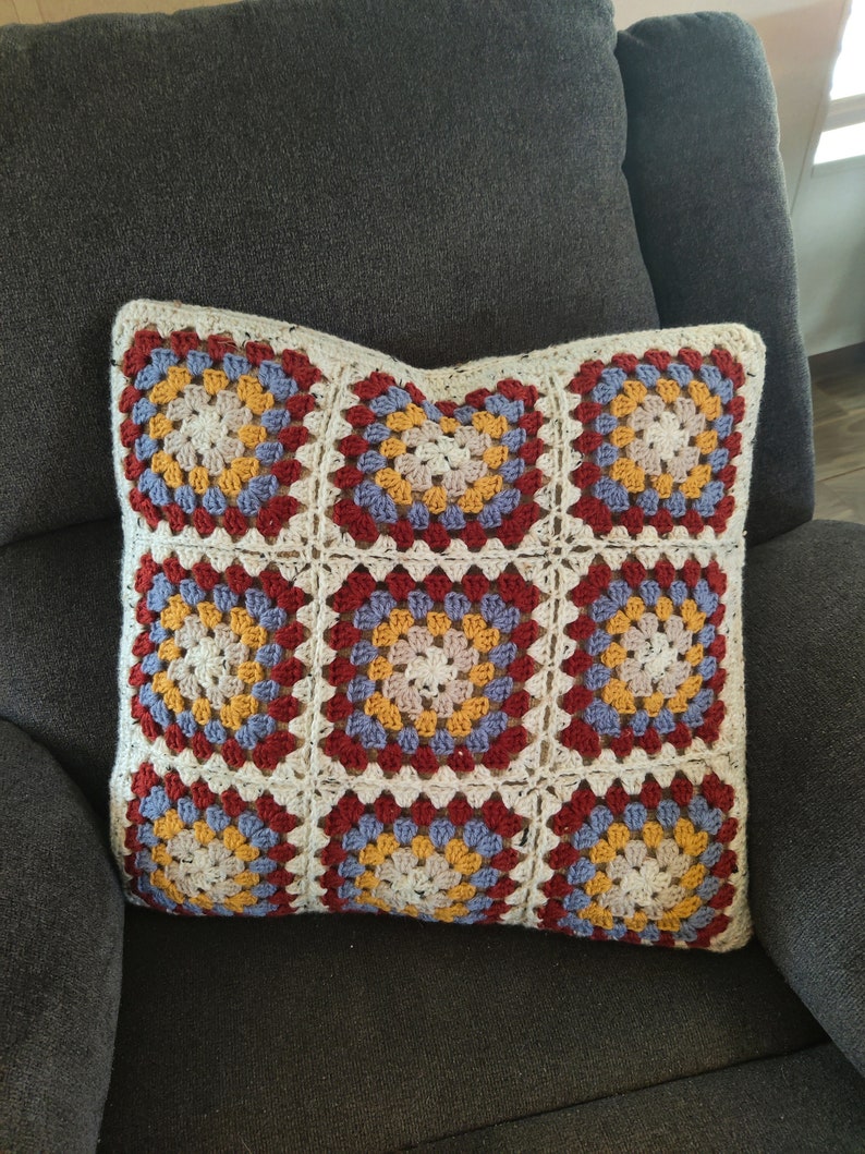 Granny Square Pillow Cover Pattern - Etsy