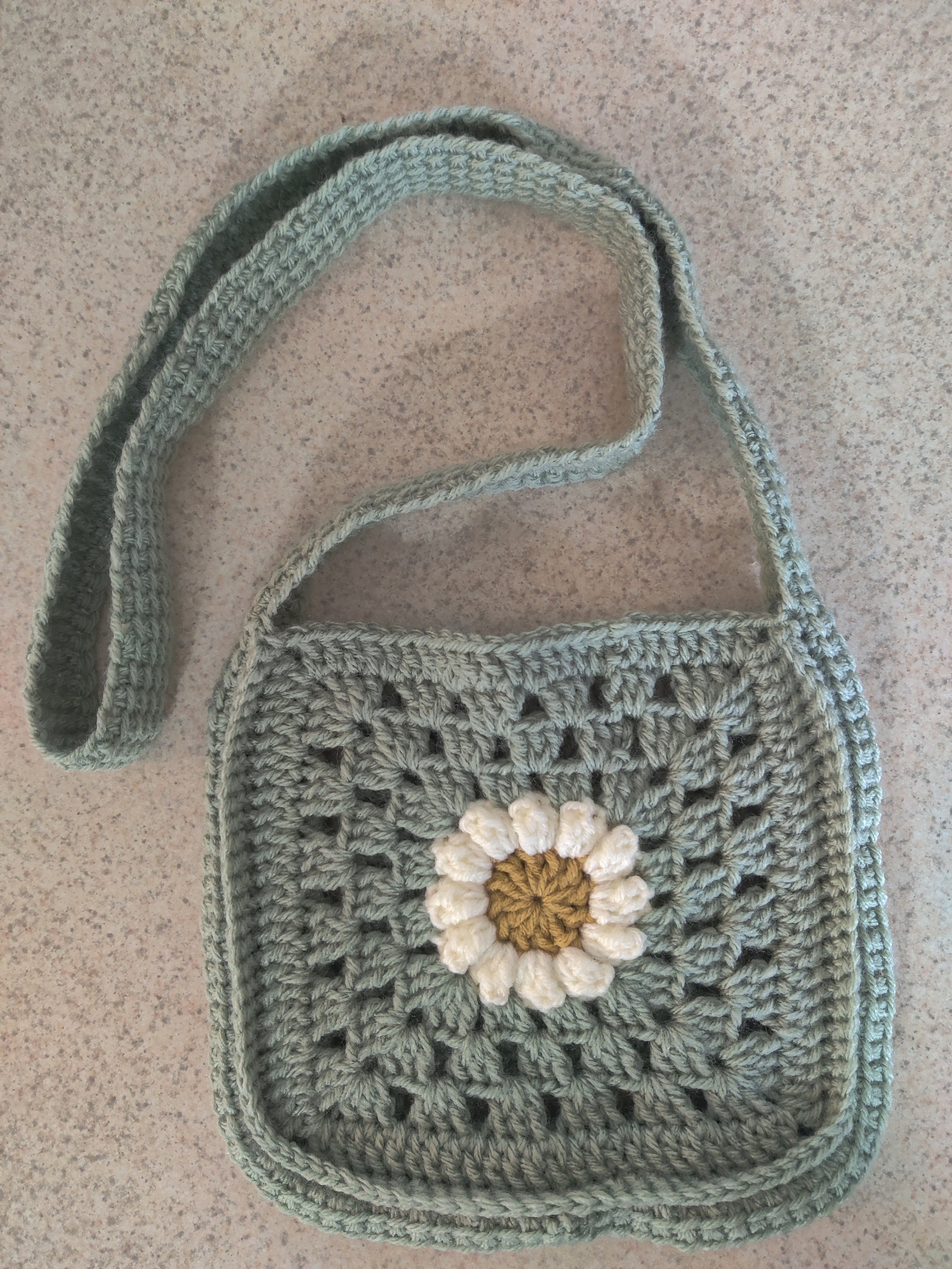 Daisy Square Bag Crochet Pattern - Etsy