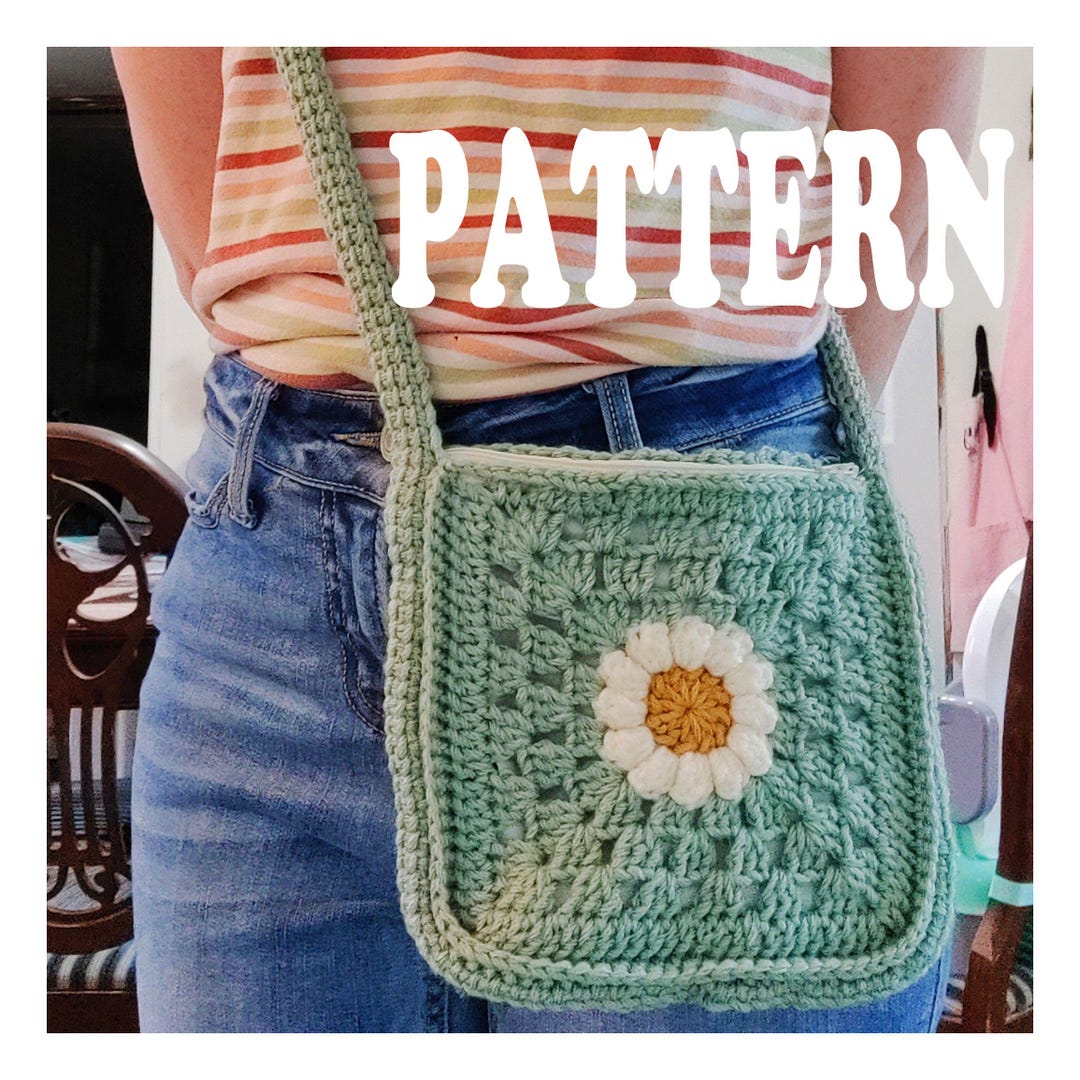 Daisy Square Bag Crochet Pattern - Etsy