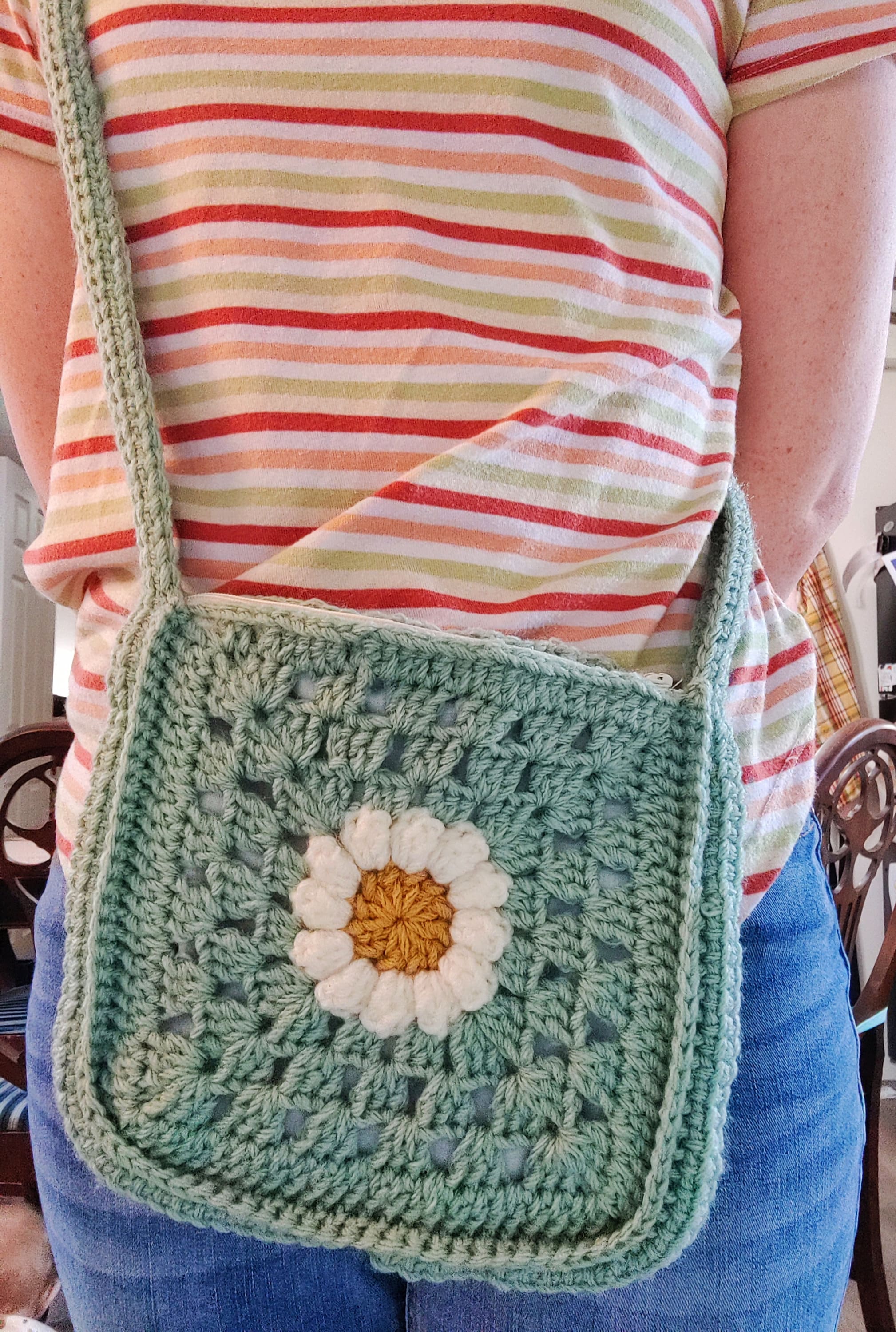 Daisy Square Bag Crochet Pattern - Etsy