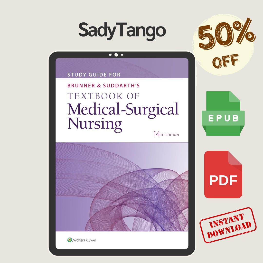 Medical Surgical (med Surg) Nursing Textbook 12th Edition - Etsy