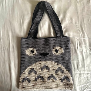 Crochet Bag PATTERN, Crochet Tote Bag Pattern, Totoro Crochet Bag ...