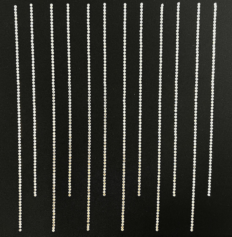 SS10 Straight Line Rhinestone Sheet, Ready to Press SS10 Hot-fix ...