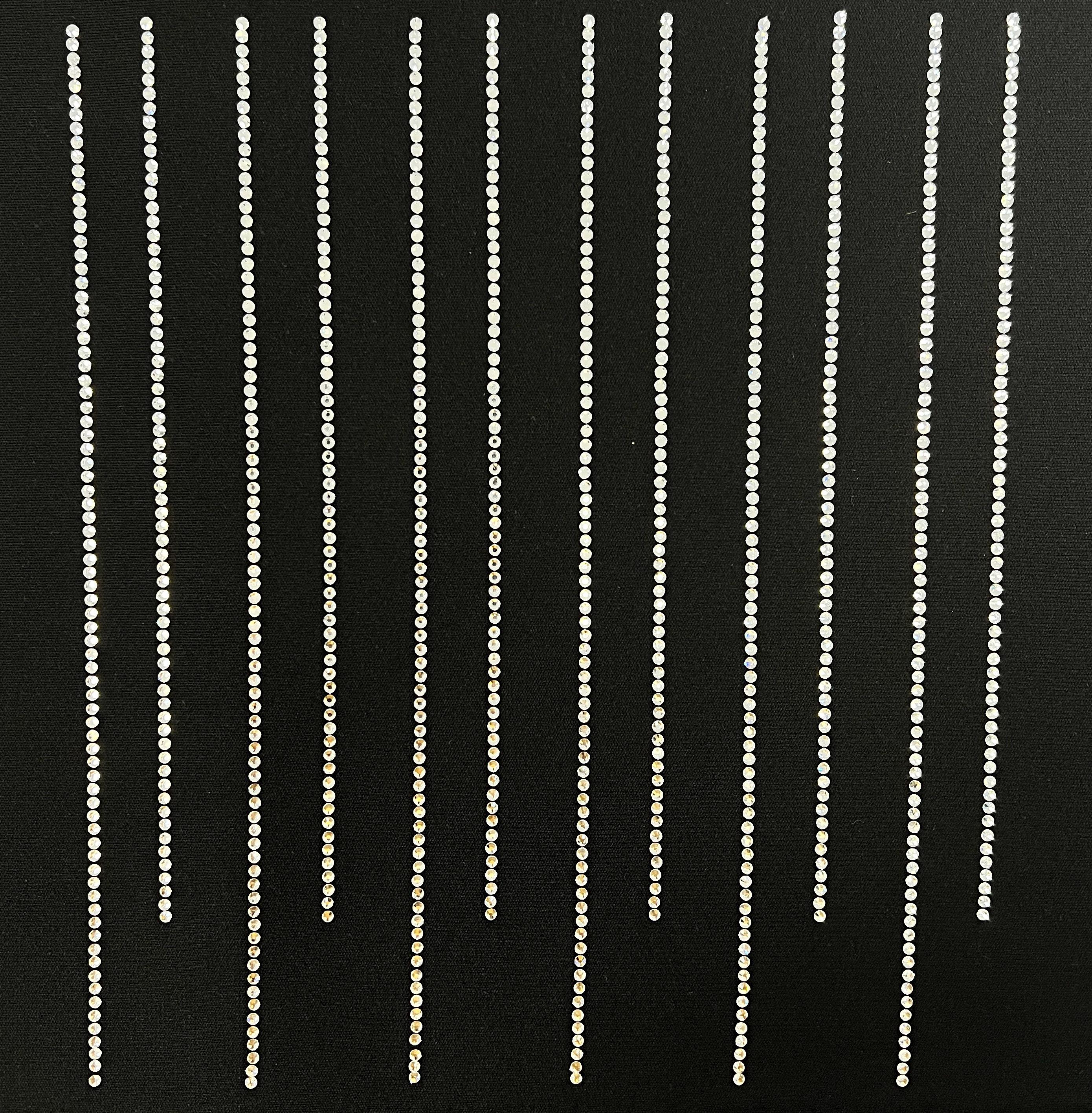 SS10 Straight Line Rhinestone Sheet, Ready to Press SS10 Hot-fix ...