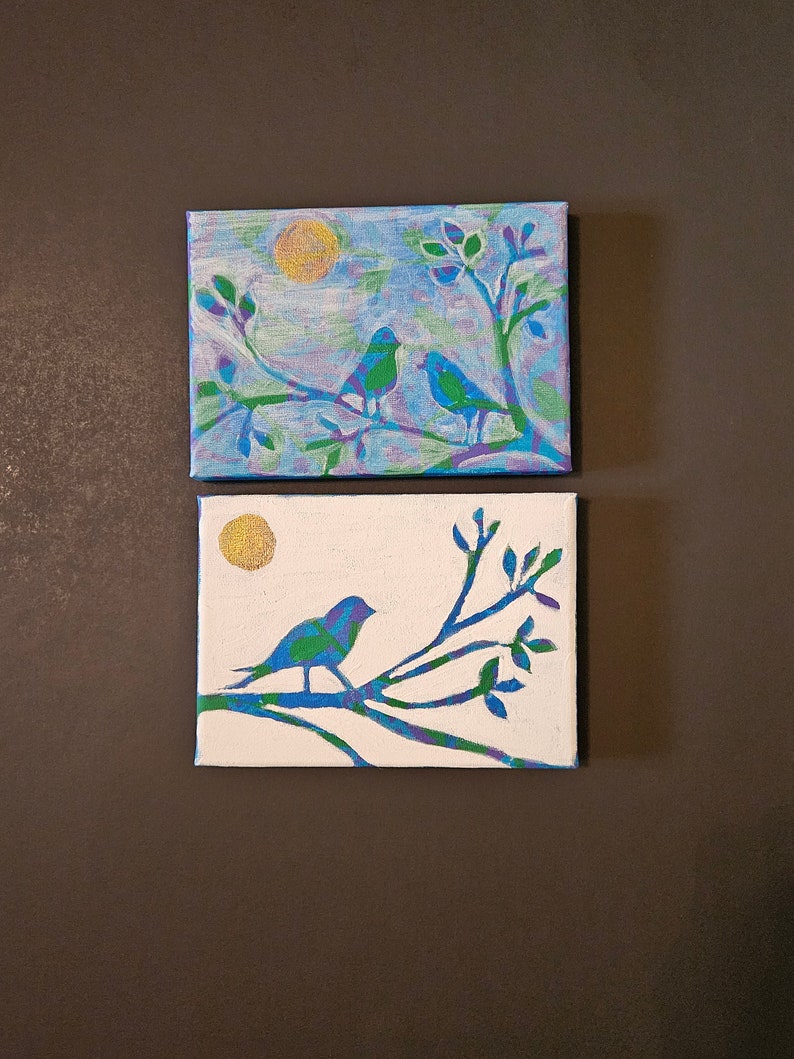 Small Bird Paintings - Etsy