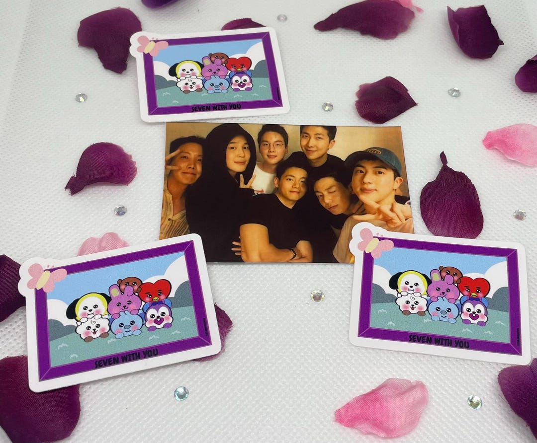 BT21 Family Photo Vinyl Sticker - Etsy