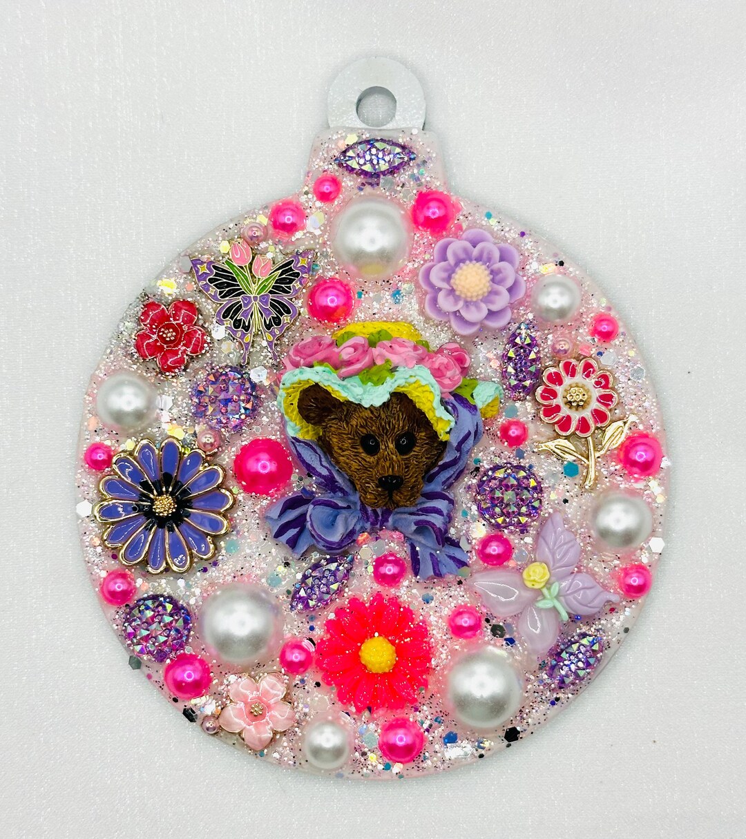 Spring Decor Vintage Boyds Bear Hanging Wall Art Bejeweled Ornament ...