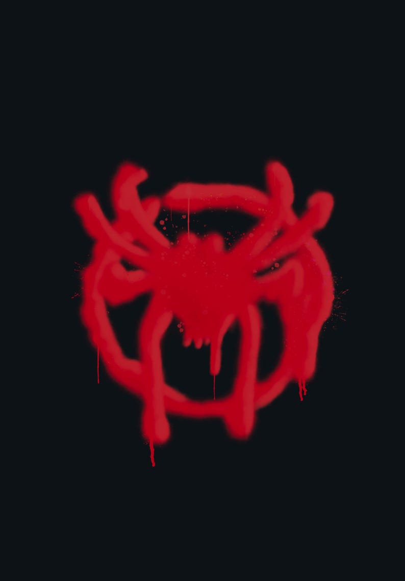 Spider-man Miles Morales Logo - Graffiti Style - Etsy