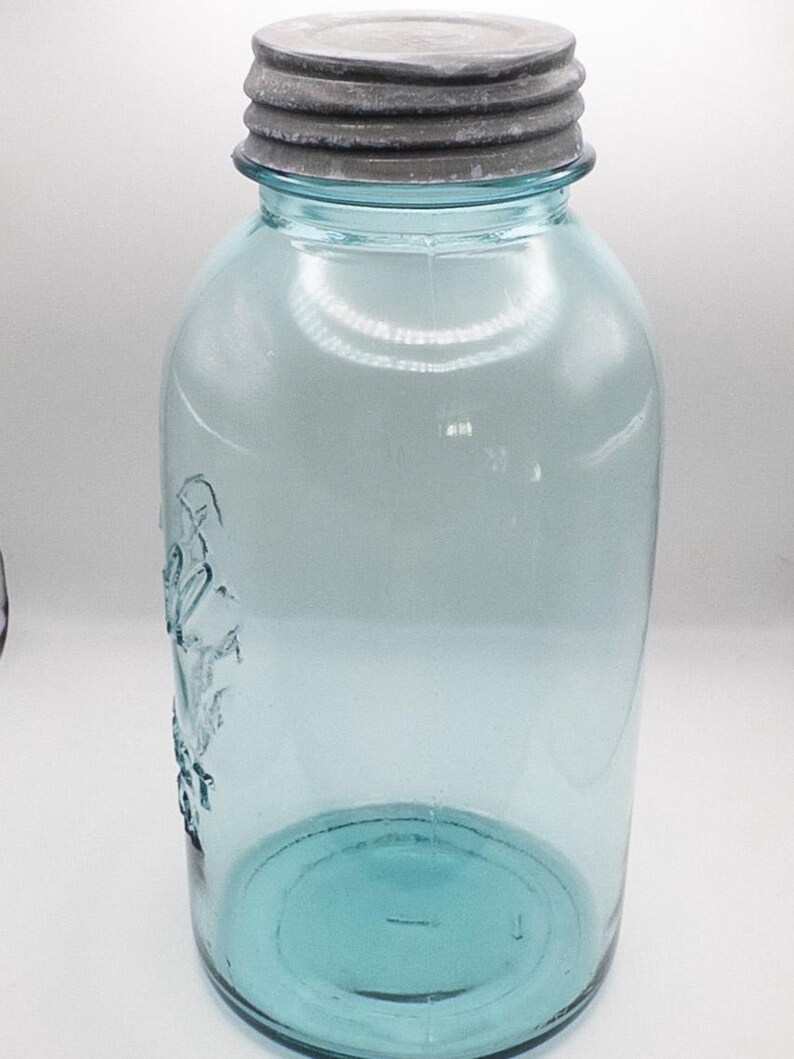 Vintage Aqua Blue Ball Perfect Mason Jar - Etsy
