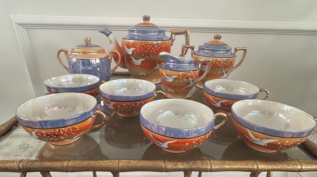 Vintage 10pc Lusterware Takito Japanese Tea Set - Etsy