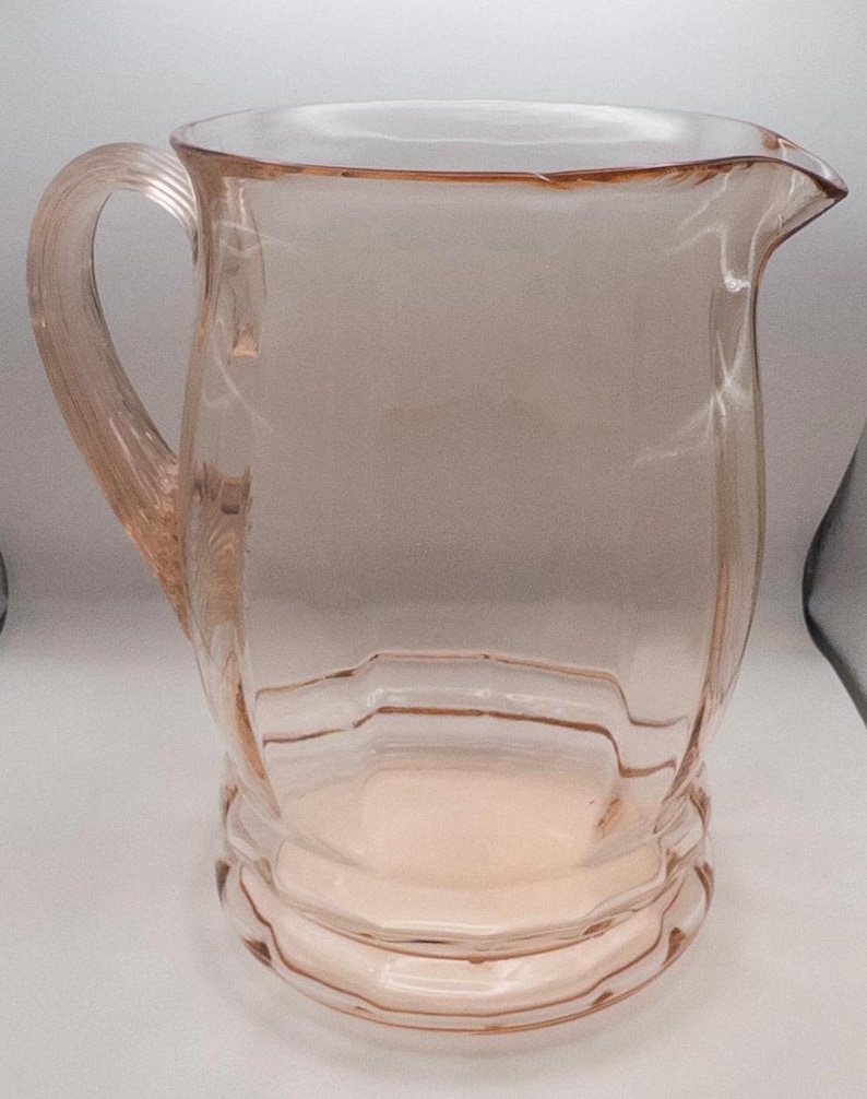 Pink Depression Glass Water Pitcher - Mcbeth Evans - Etsy