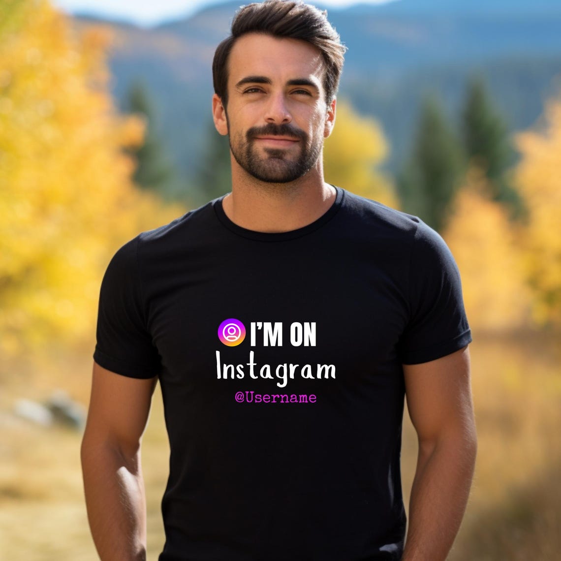 Instagram Shirt | Custom Instagram T-shirt | I'm on Instagram Tee ...