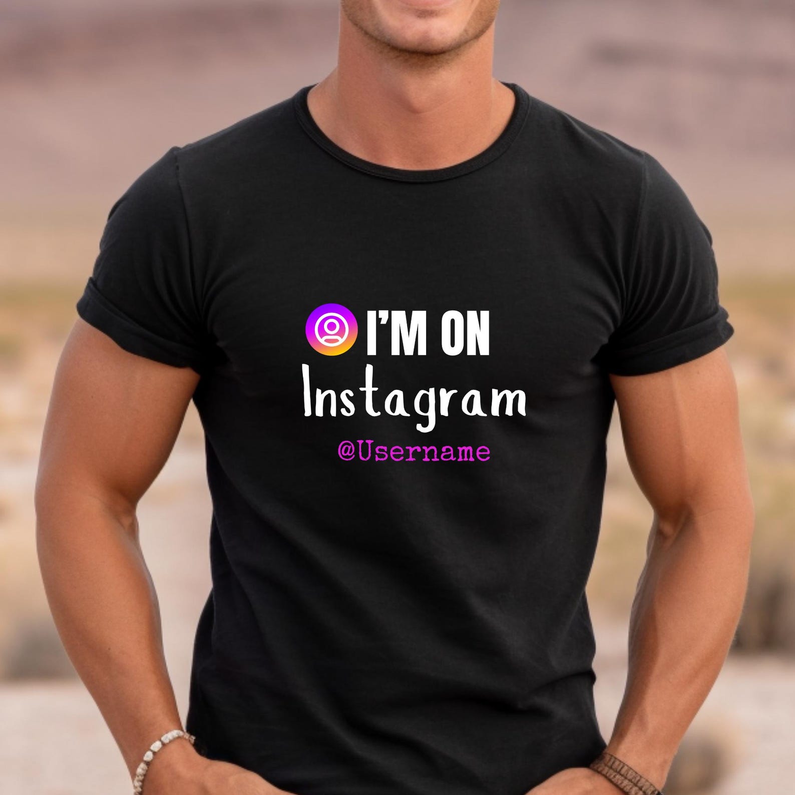 Instagram Shirt | Custom Instagram T-shirt | I'm on Instagram Tee ...