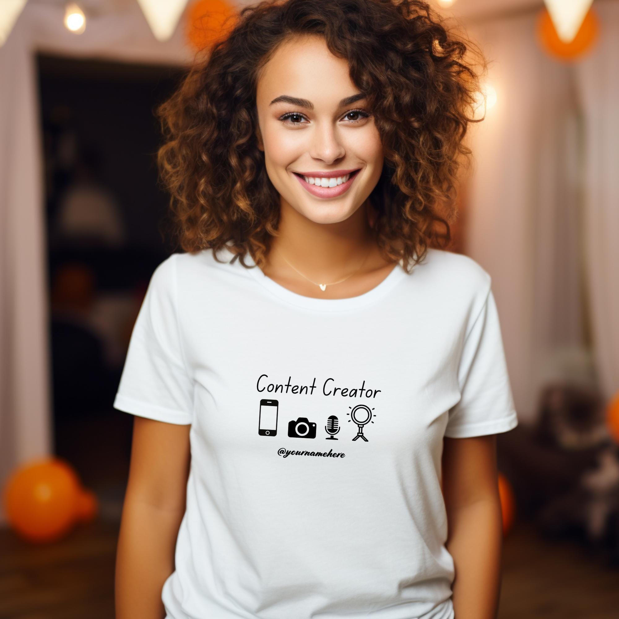 Personalized Content Creator T-shirt | Gifts for Influencers, Youtubers ...