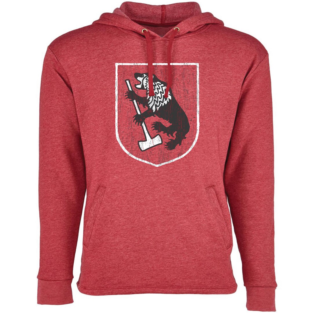 House Scansin, Badger, Coat of Arms, Axe, Wisconsin, Unisex, Hoodie - Etsy