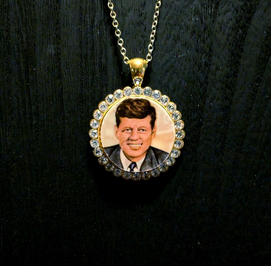 President Kennedy - Pendant W/ Chain - Etsy