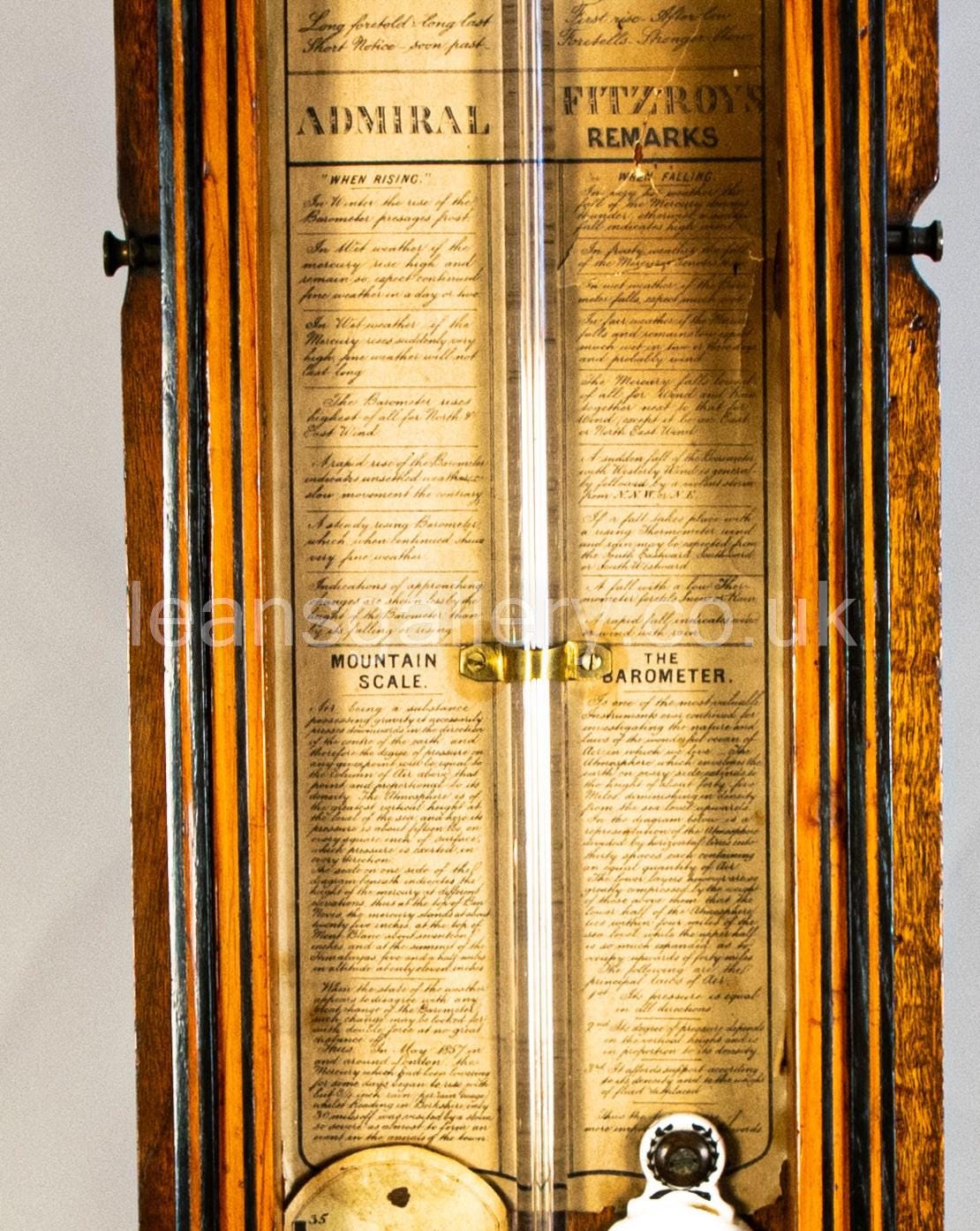 Barometer Antique Admiral Fitzroy - Etsy