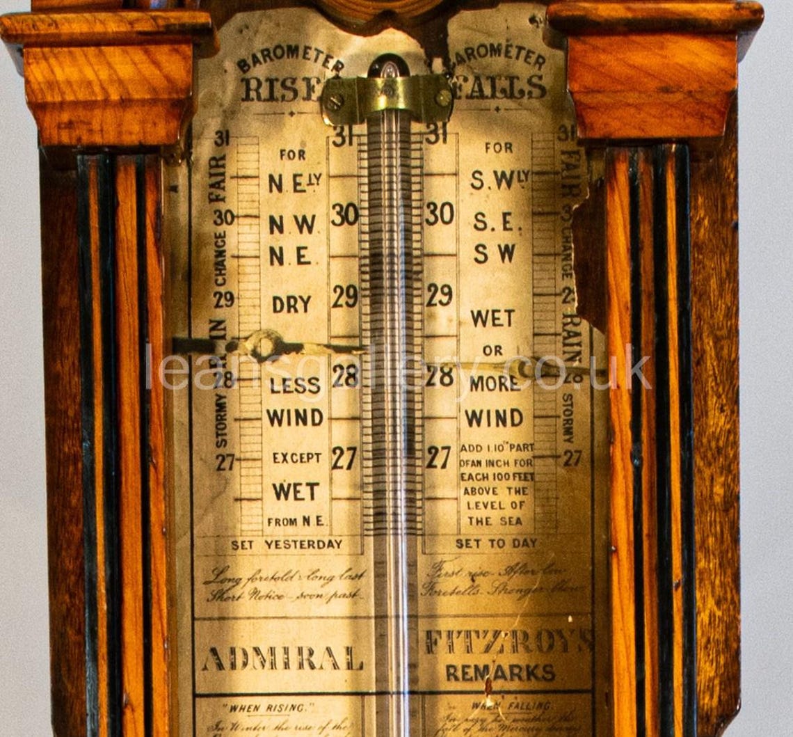 Barometer Antique Admiral Fitzroy - Etsy