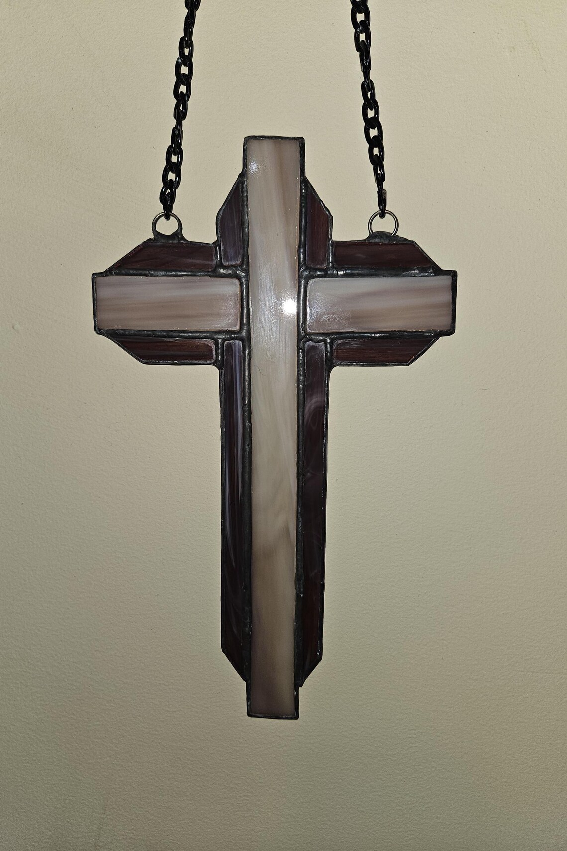 Stained Glass Cross Suncatcher - Etsy