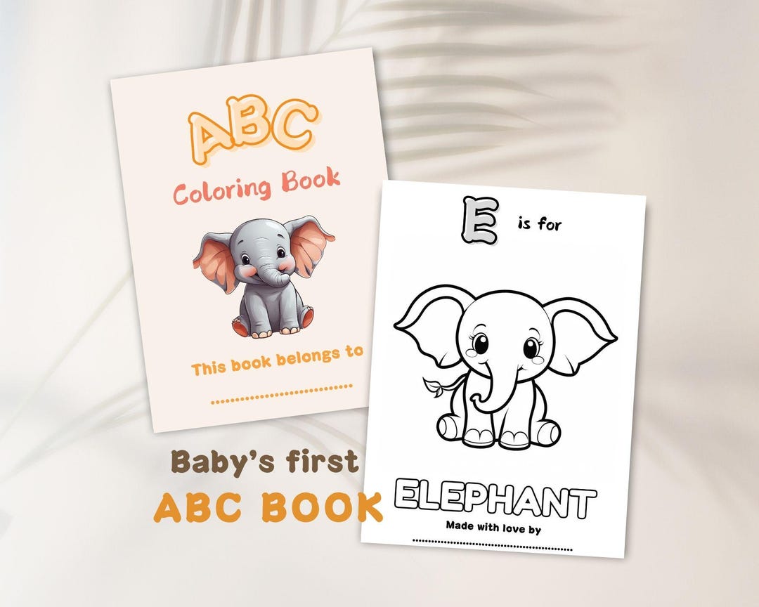 ABC Coloring Book | Babys First ABC Book | Toddler Busy Book | Baby ...