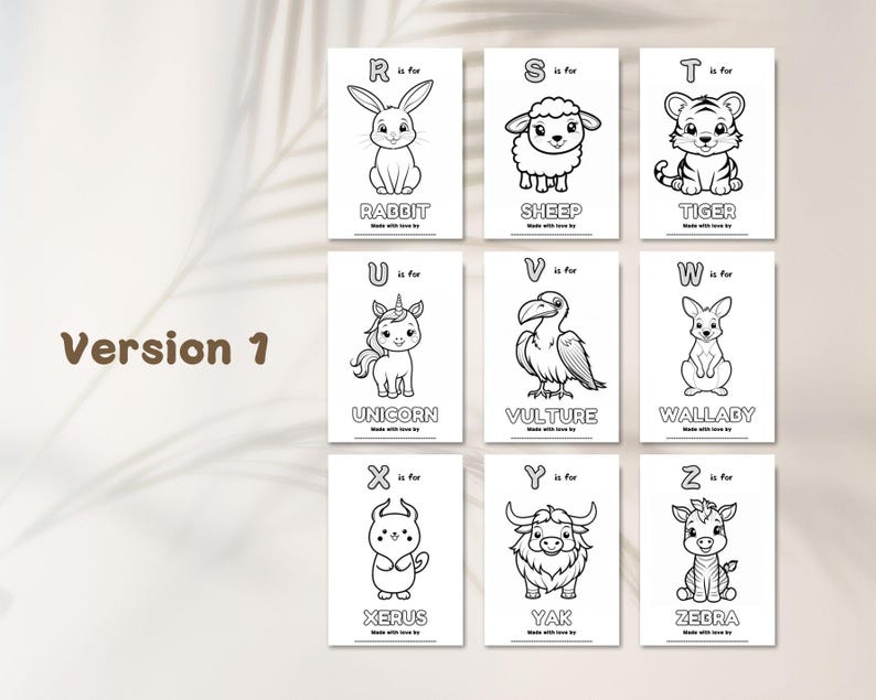 Baby's First ABC Coloring Book | Toddler Learning (printable PDF) - Etsy