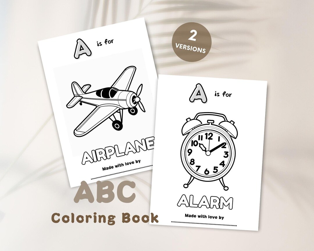 ABC Coloring Book | Babys First ABC Book | Toddler Busy Book | Baby ...