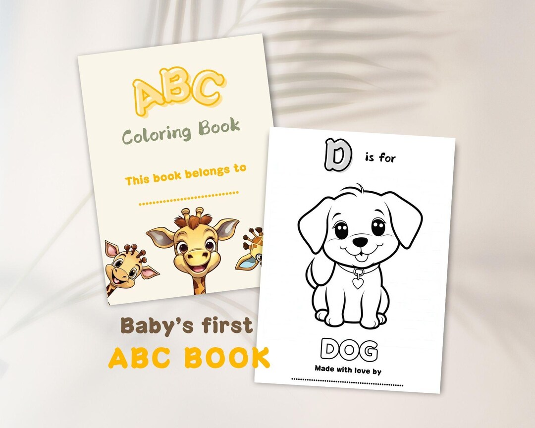 ABC Coloring Book | Babys First ABC Book | Toddler Busy Book | Baby ...