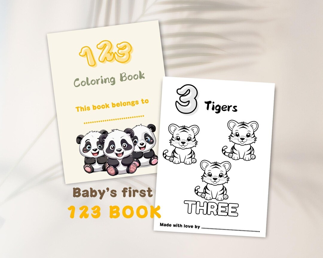 123 Coloring Book | Babys First 123 Book | Toddler Busy Book | Baby ...