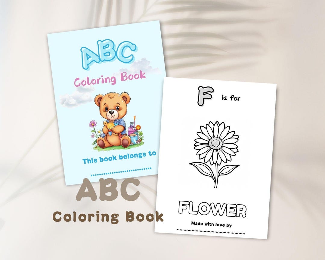 ABC Coloring Book | Babys First ABC Book | Toddler Busy Book | Baby ...