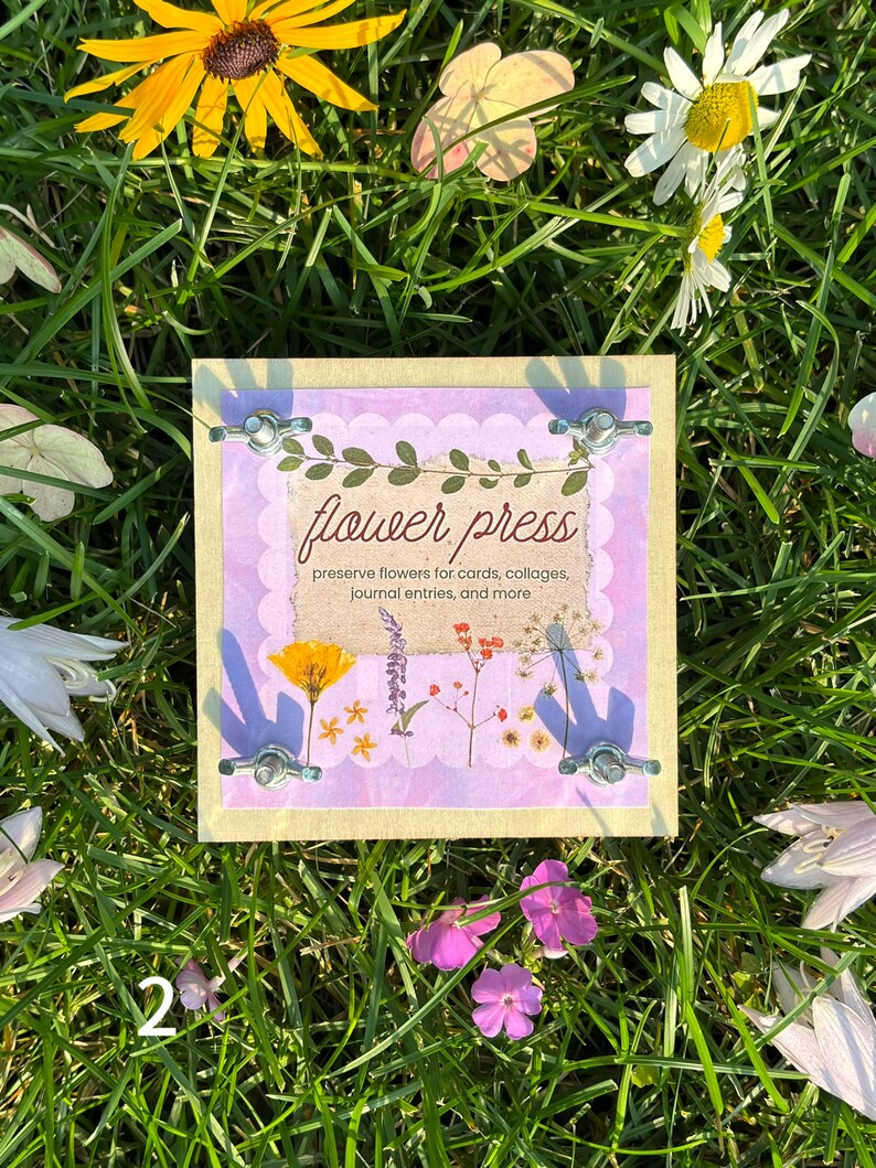 Portable Flower Press, Mini Pocket Wooden Handmade Flower Press, Flower ...