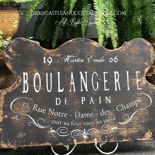 French Country Boulangerie Sign OOAK Hand Painted - Etsy